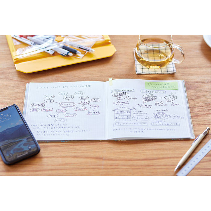 King Jim Hitotoki Note Notebook - Square Size - My Garden – Bunbougu