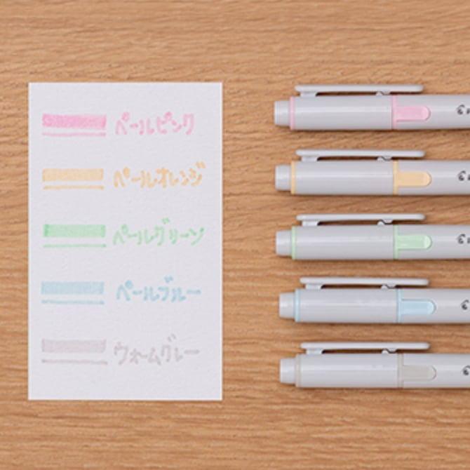 Pilot KIRE-NA Double-sided Marker Highlighter - 5 Colour Set Set - Pas – Bunbougu