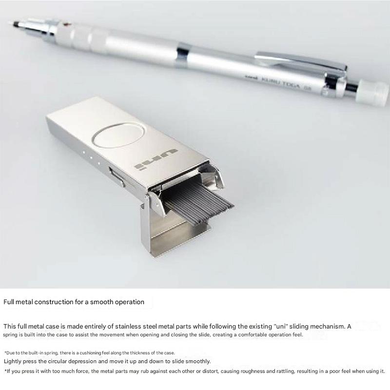 Uni Smudge-Proof Lead with Metal Case - 0.5 mm - HB – Bunbougu