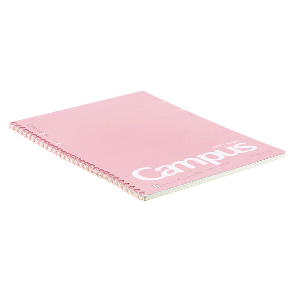 Kokuyo Campus Soft Ring Notebook - Dotted 6 mm Rule - Pink - Semi B5 ...