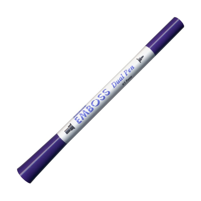 Tsukineko Emboss Clear Embossing Double-sided Pen - Bullet Tip/Chisel ...