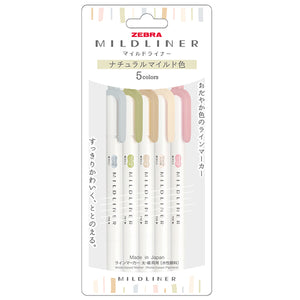 Buy Zebra Mildliner Double-Sided Highlighter Pens – Bunbougu